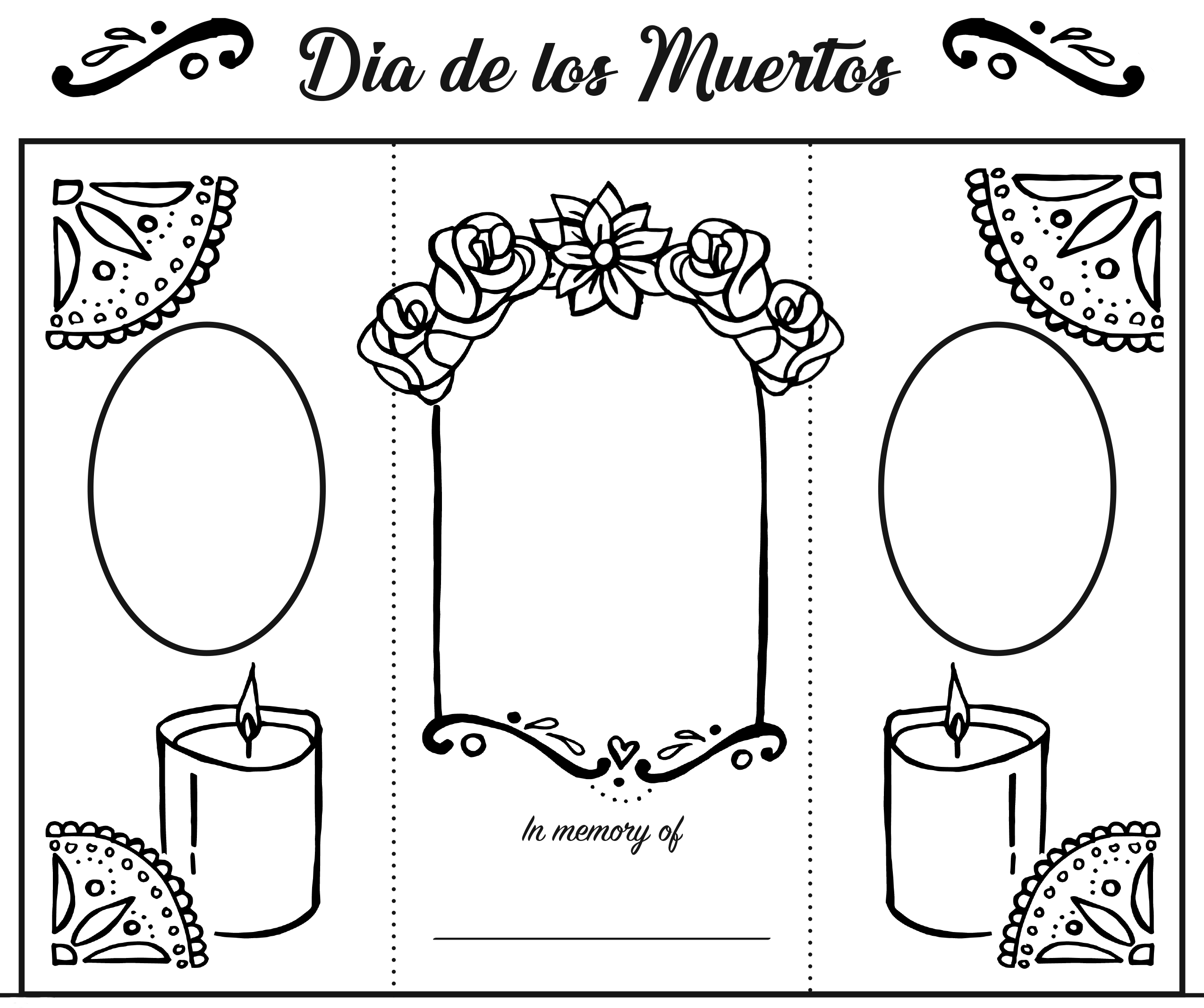 Sint tico 95 Foto Como Dibujar Una Ofrenda De Dia De Muertos Facil 
